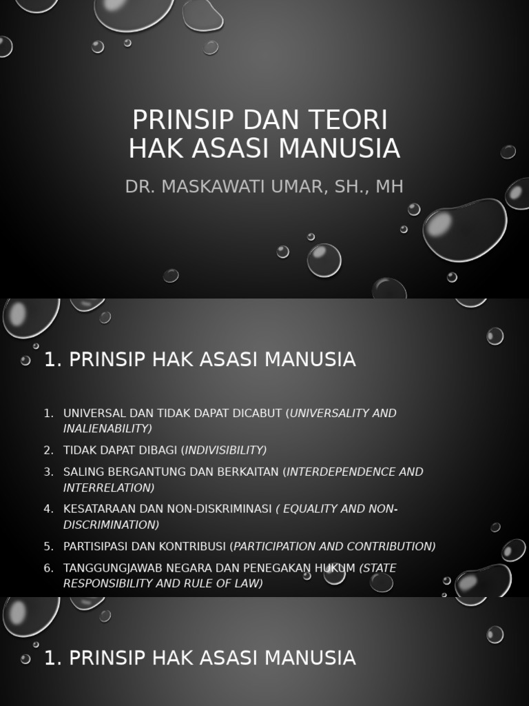 PRINSIP DAN TEORI HAM 5 | PDF