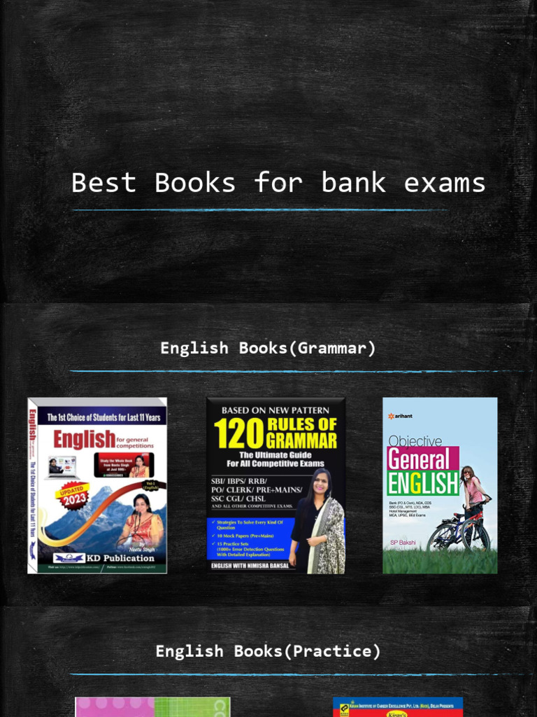 Best Books for Banking Exam Prep | PDF