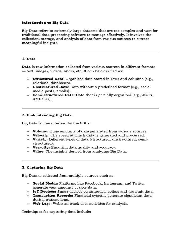 Big Data Analytics Overview | PDF | Apache Hadoop | Big Data