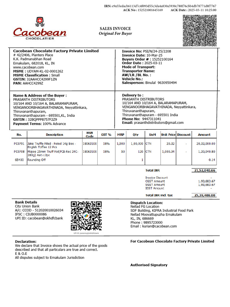 New Invoice Format - V2 | PDF