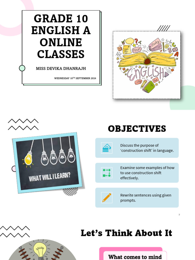 Lesson 7 - Construction Shift | PDF | Linguistics | Human Communication