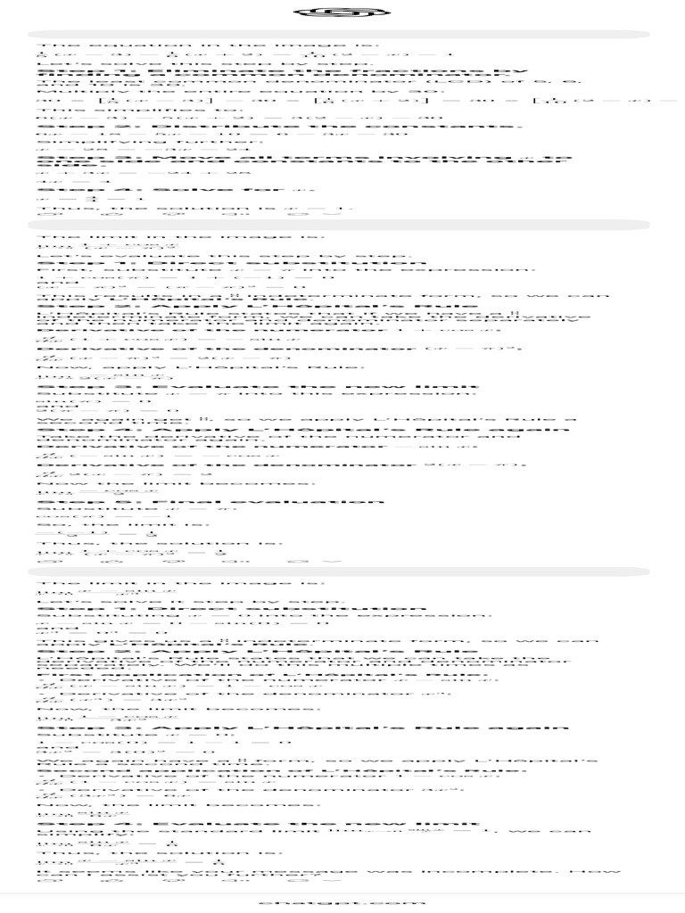 Solve Equation Step by Step | PDF