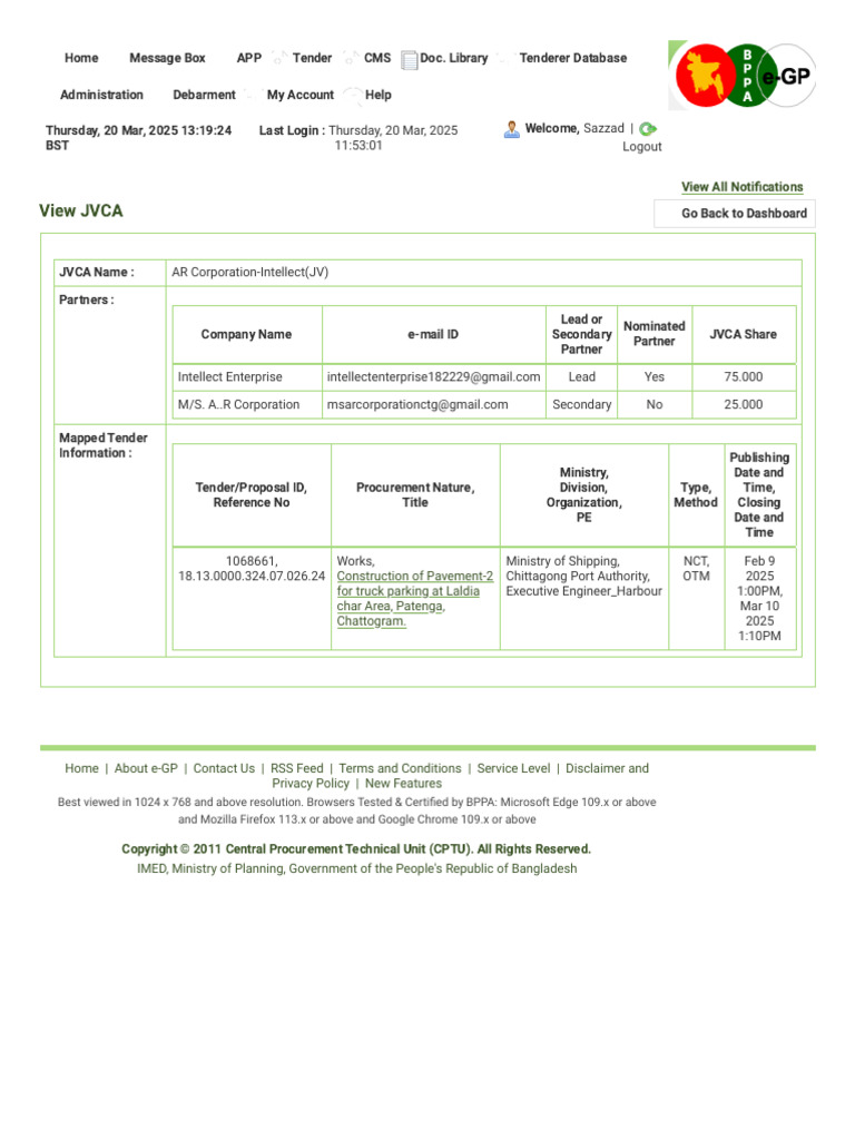 Configure JVCA (Joint Venture Consortium Association) | PDF | Software | Computing