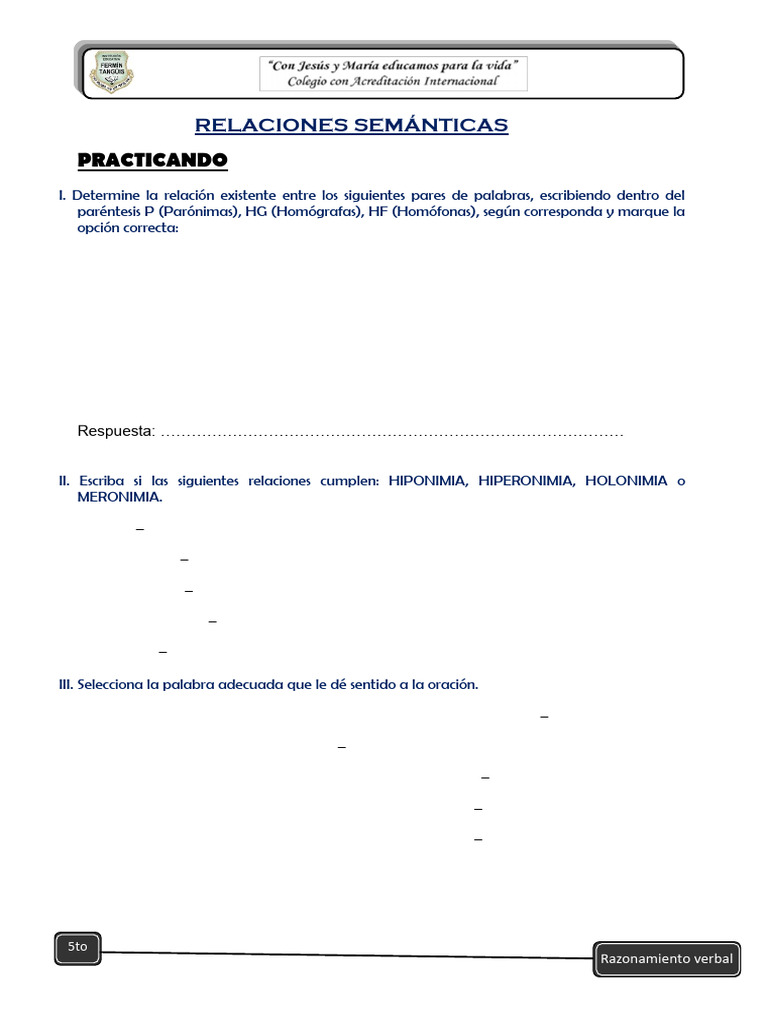 Practicando | PDF | Semántica léxica