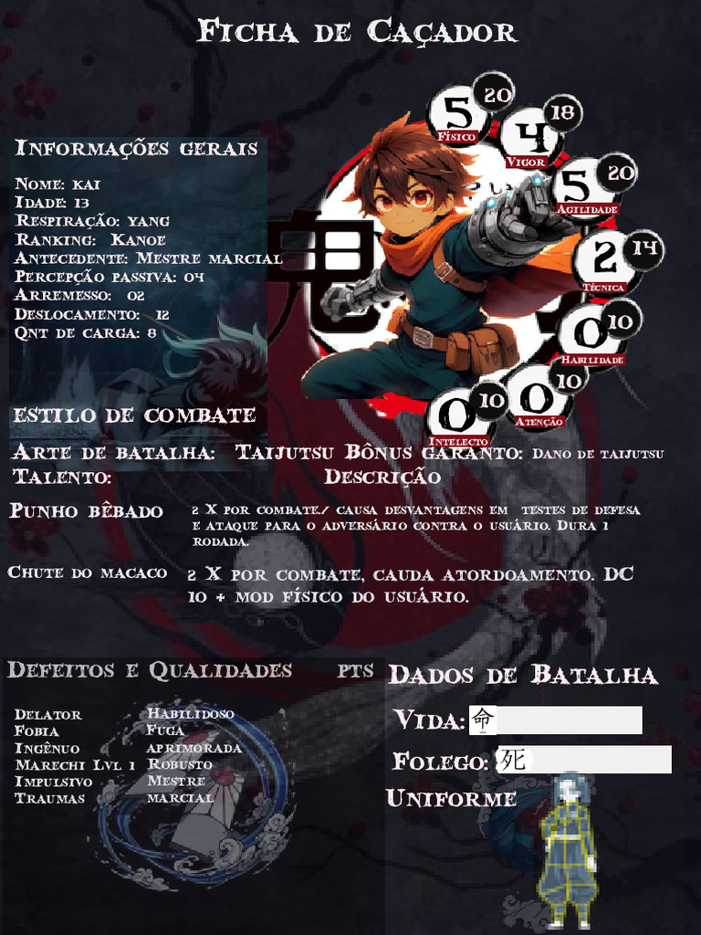 Ficha Thiago 3 | PDF