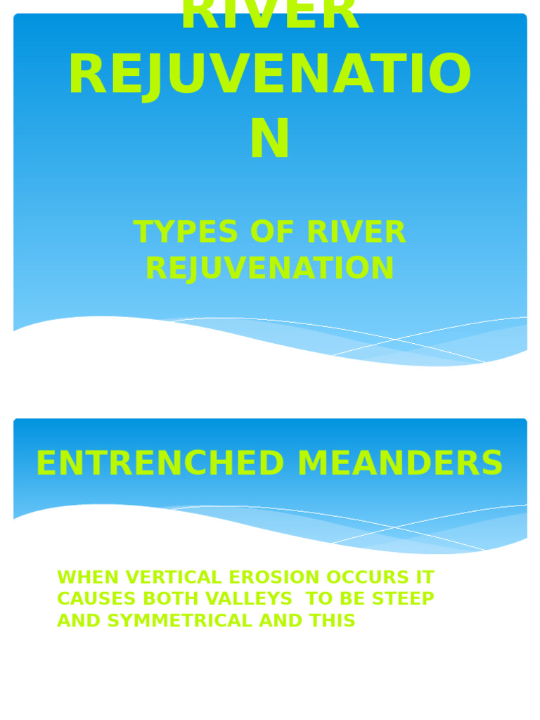 Types of River Rejuvenation Explained | PDF