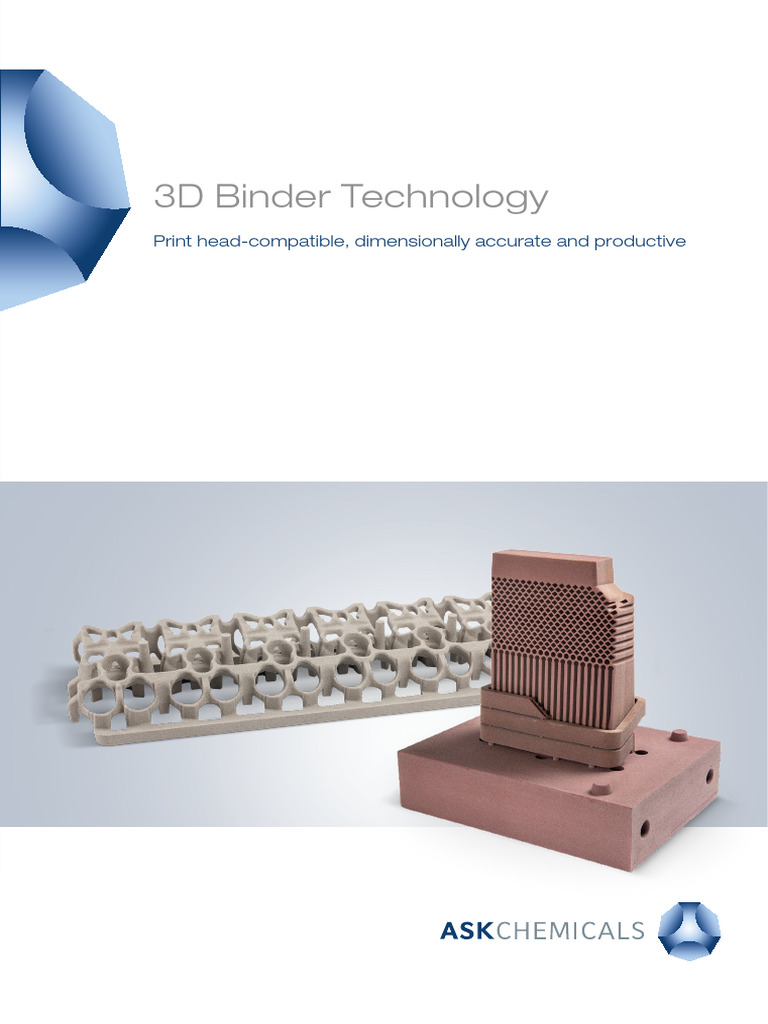 BR 3D Binder Technologie A4 en SQ | PDF | 3 D Printing | Casting