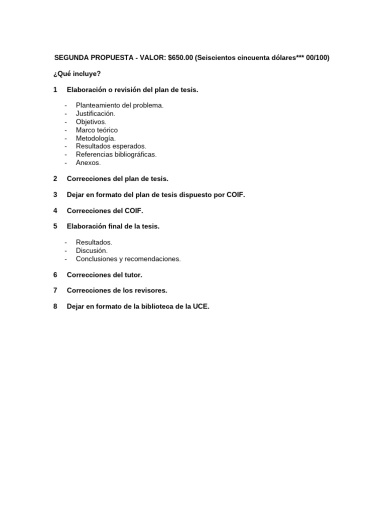 Proforma General | PDF