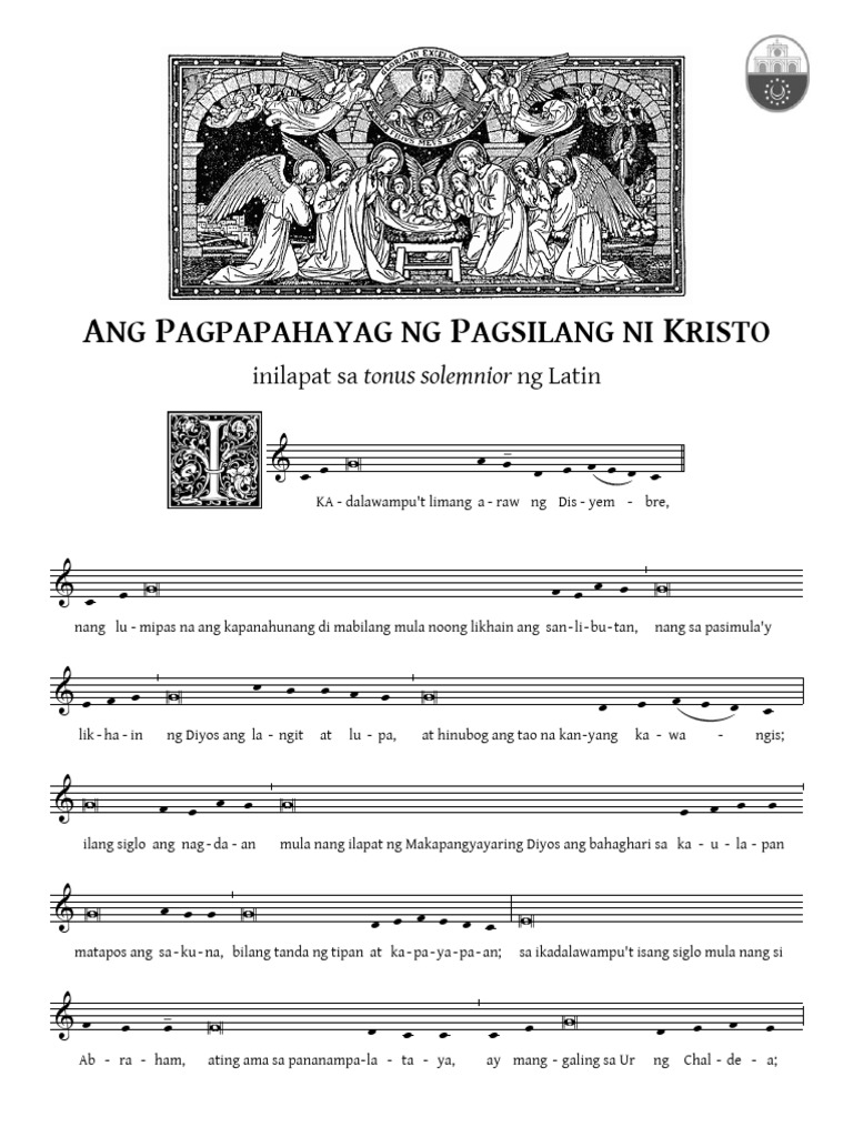 Ang Pagpapahayag NG Pagsilang Ni Kristo | PDF