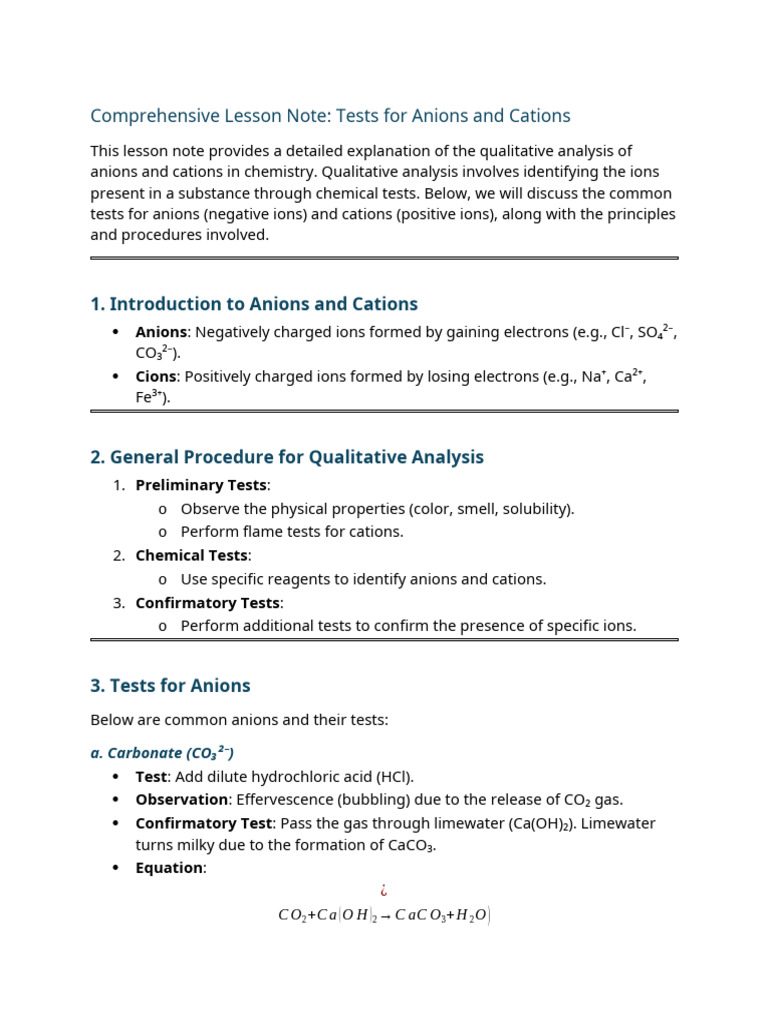 Comprehension | PDF | Ion | Hydroxide