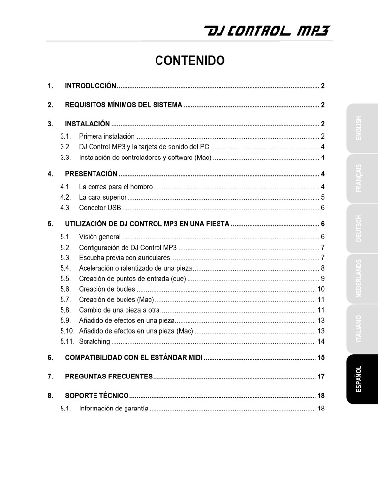 DJ_Control_MP3_Manual_Spanish | PDF | Disc jockey | Ritmo