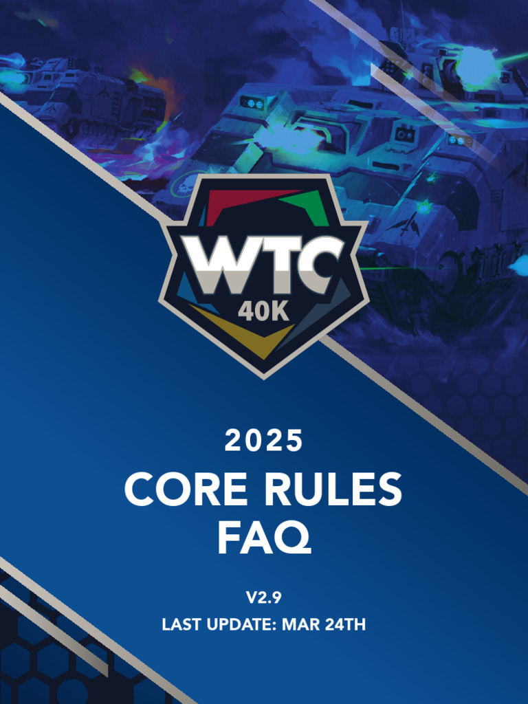 WTC 2025 Rules and Clarifications Guide | PDF