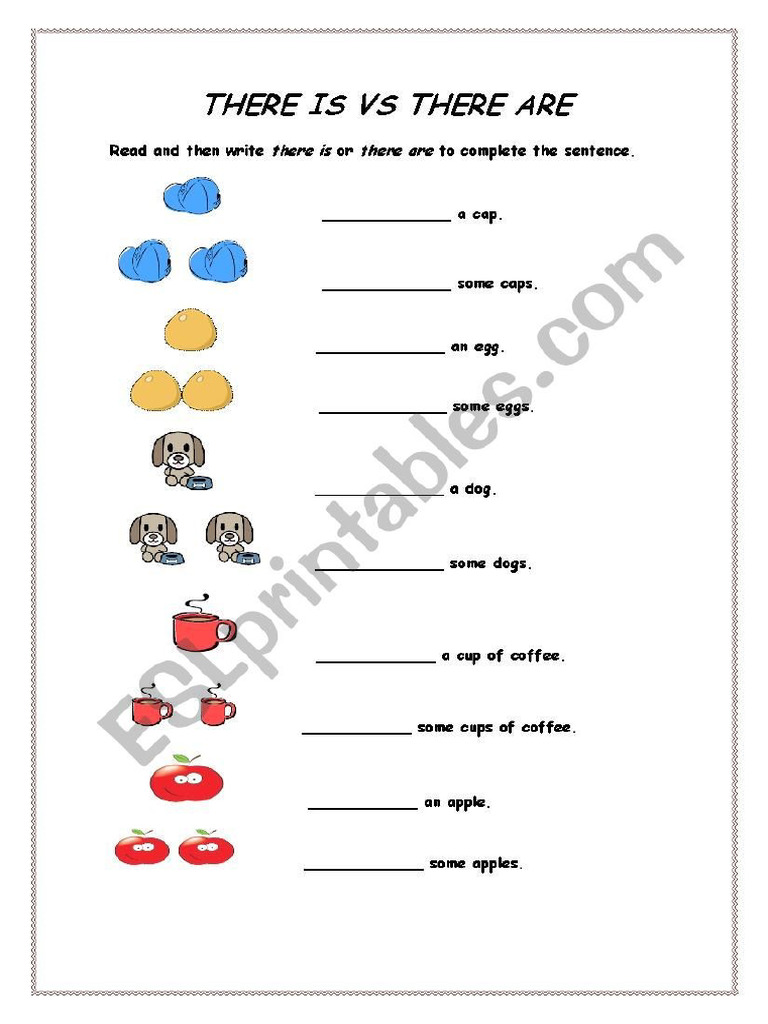 There Is Vs There Are | PDF