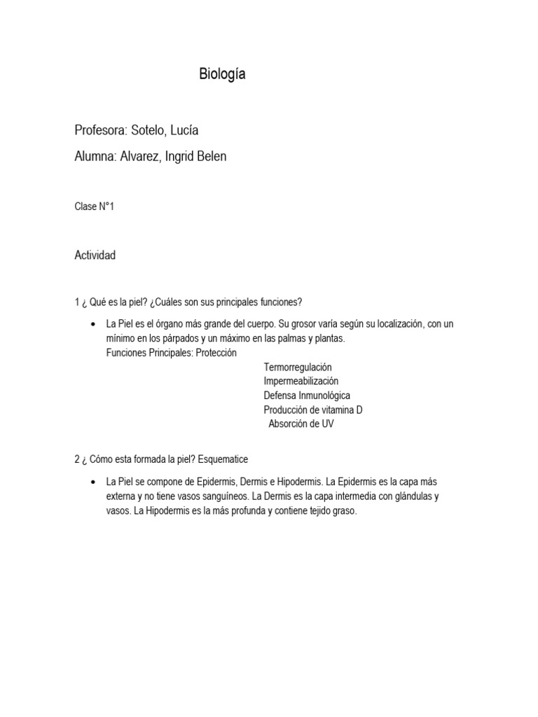 Ingrid | PDF | Epidermis | Piel