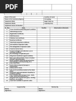 Trolly Checklist | PDF