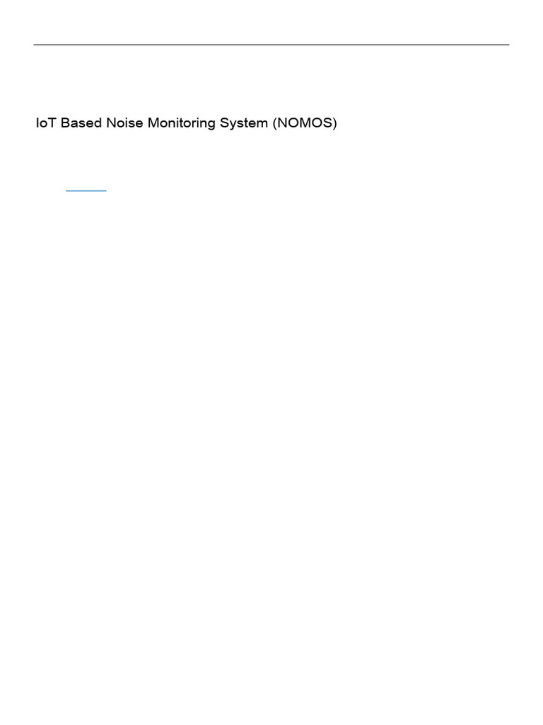IoT_Based_Noise_Monitoring_System_NOMOS | PDF | Internet Of Things | Mobile App