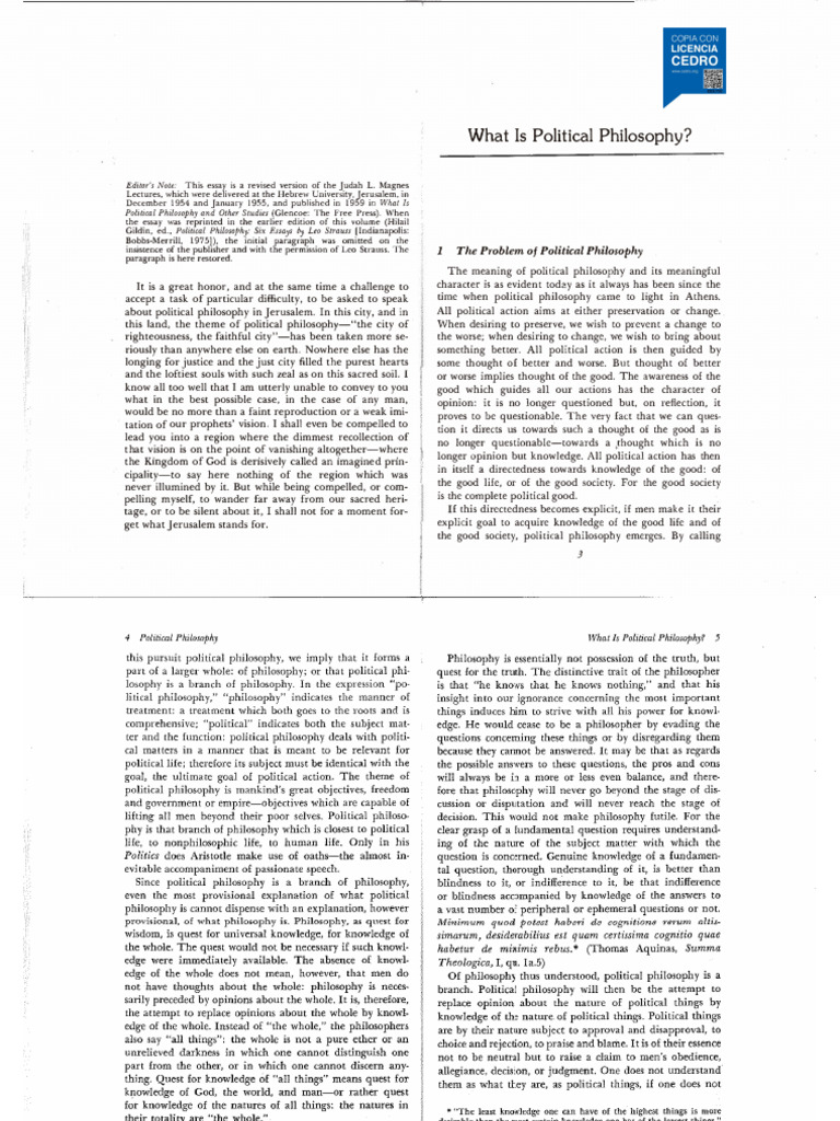 Understanding Political Philosophy | PDF
