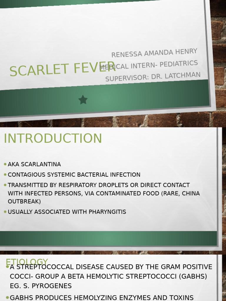 Understanding Scarlet Fever Symptoms | PDF | Streptococcus | Medical ...