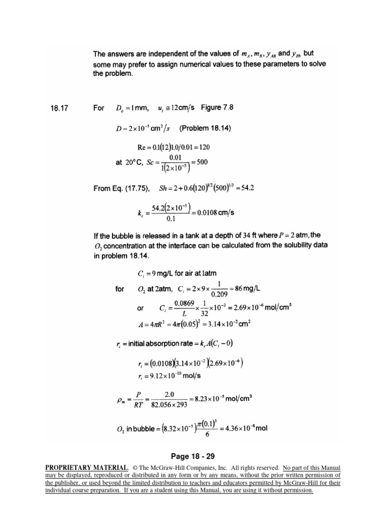 (Solutions Manual) Unit Operations of Chemical Engineering - McCabe ...