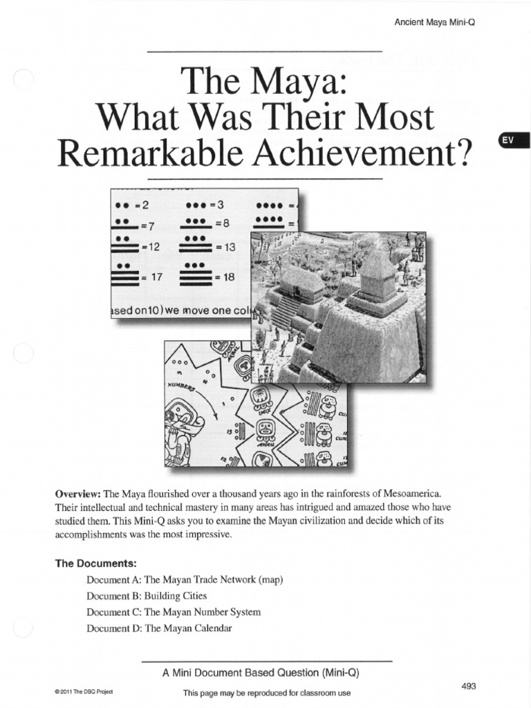 The Maya DBQ | PDF