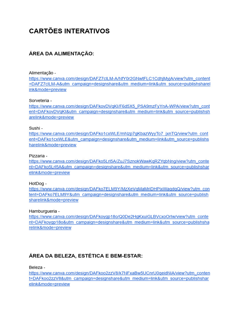 Cartoes Interativos Revisado Dia 04 06 23 | PDF