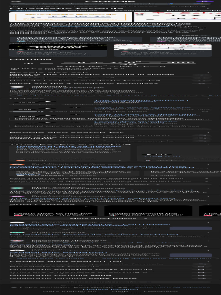 Understanding the Quadratic Formula | PDF | Quadratic Equation | Equations