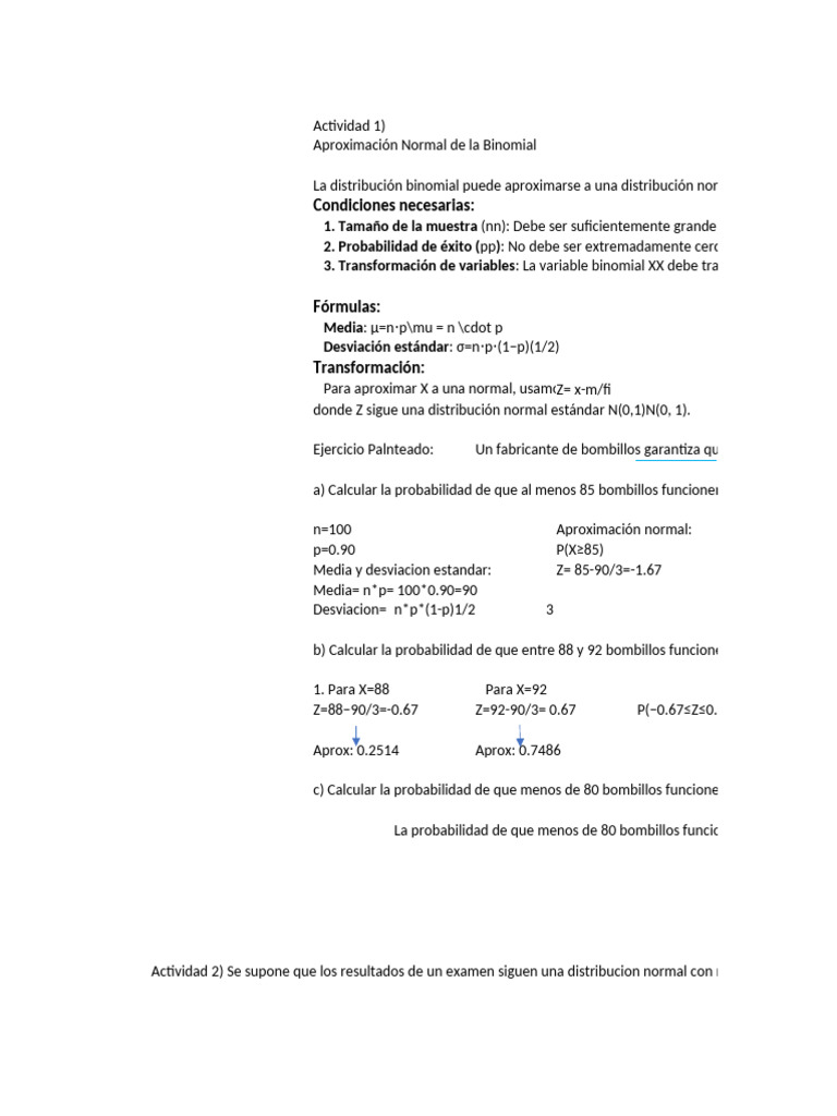 practica estadistica | PDF | Distribución normal | Desviación Estándar
