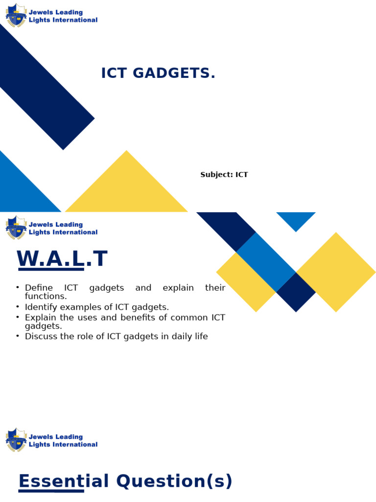 Ict Gadgets | PDF | Smartphone | Telephone
