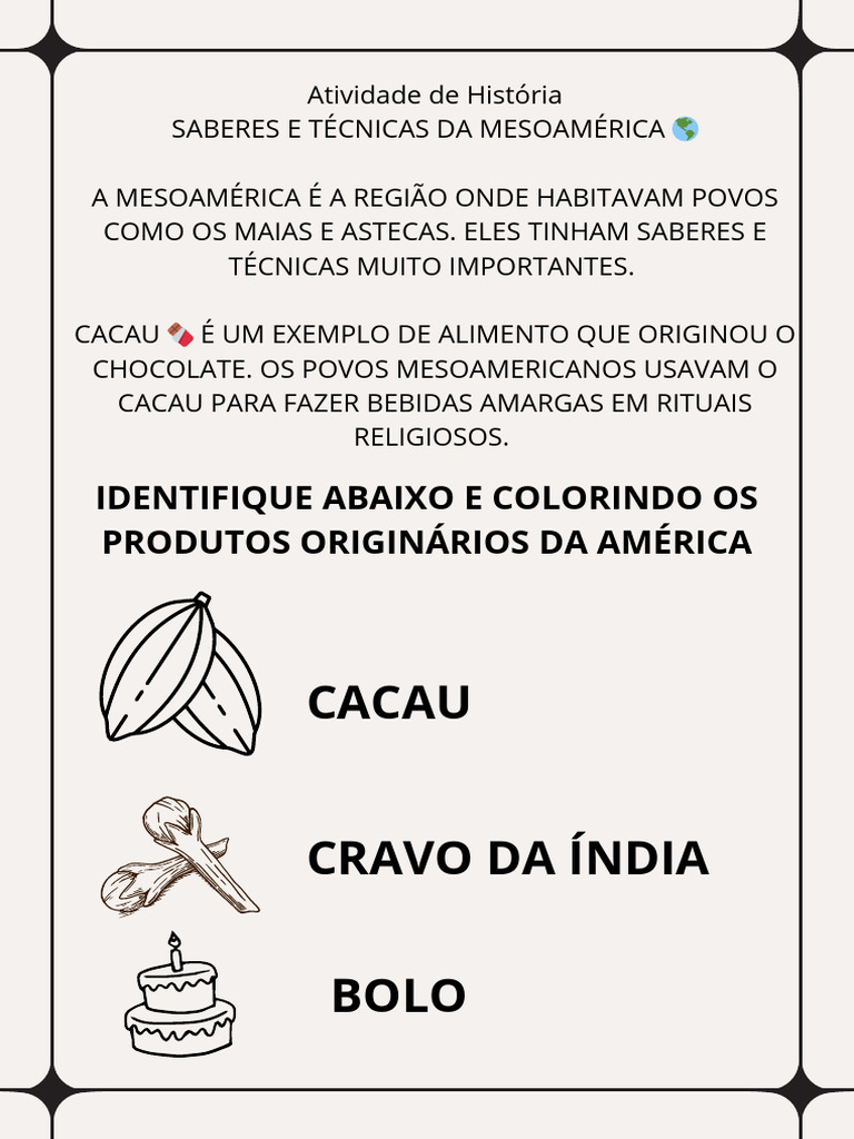 Atividade Adpt 7 Ano Mesoaméricos | PDF