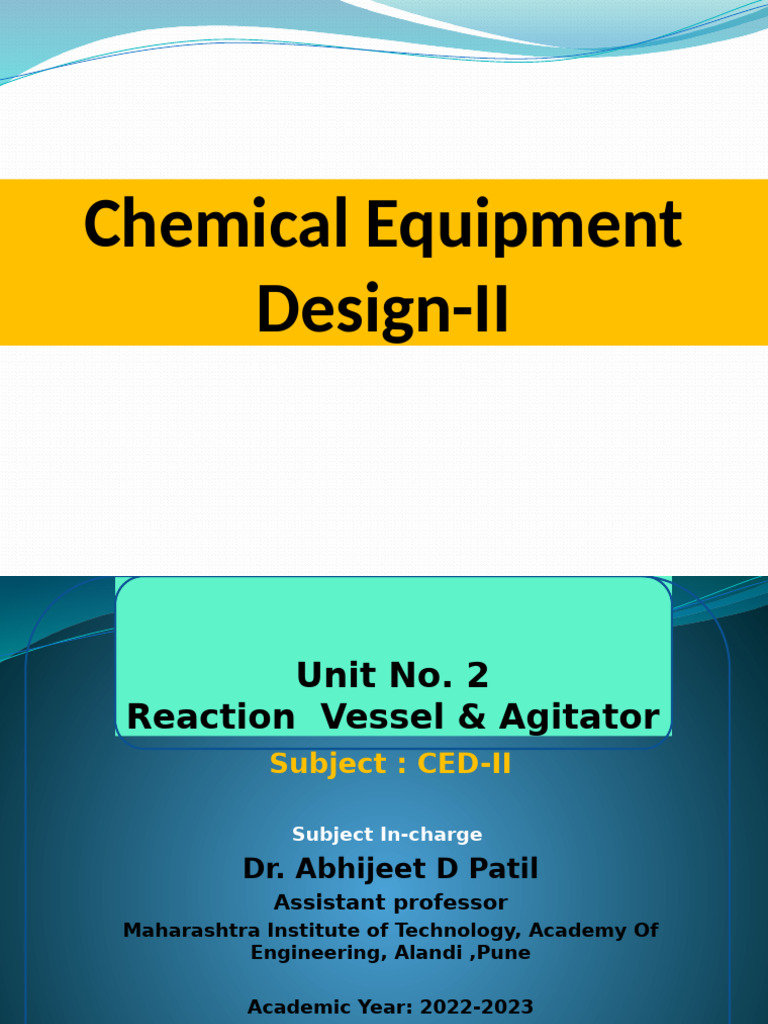 Types of Reactor Agitators Explained | PDF