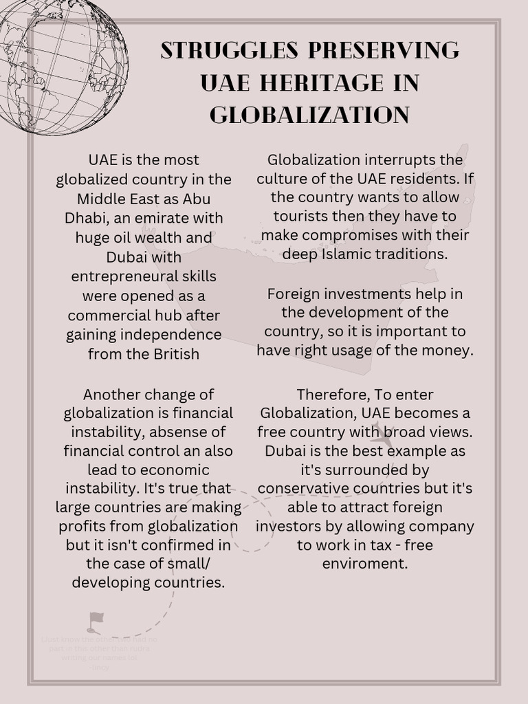 UAE Heritage vs. Globalization Challenges | PDF