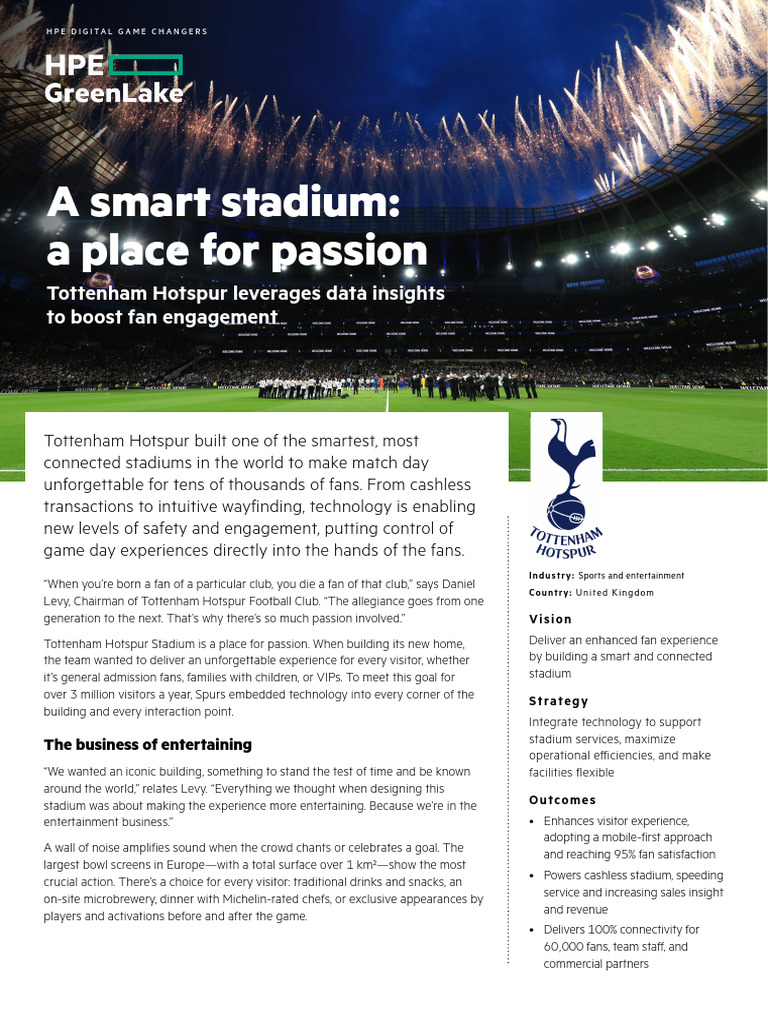 A Smart Stadium - A Place For Passion - Tottenham Hotspur Football Club-A00117289enw | PDF ...