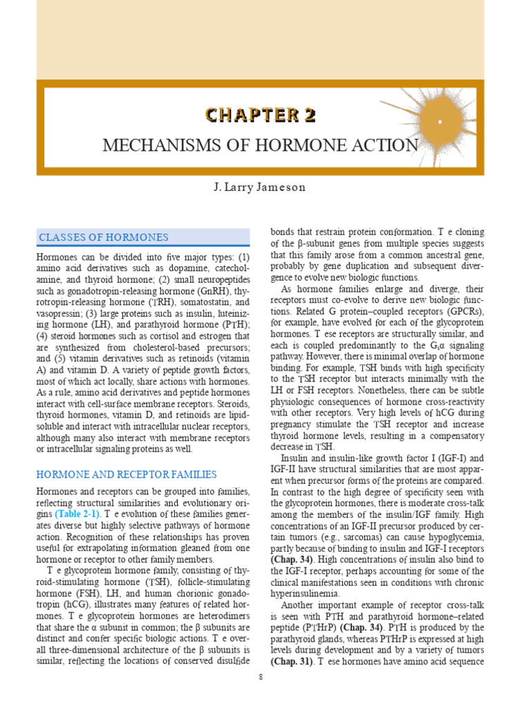 Harrison's Endocrinology Mechanism of Hormone | PDF | Hormone | Cell Signaling