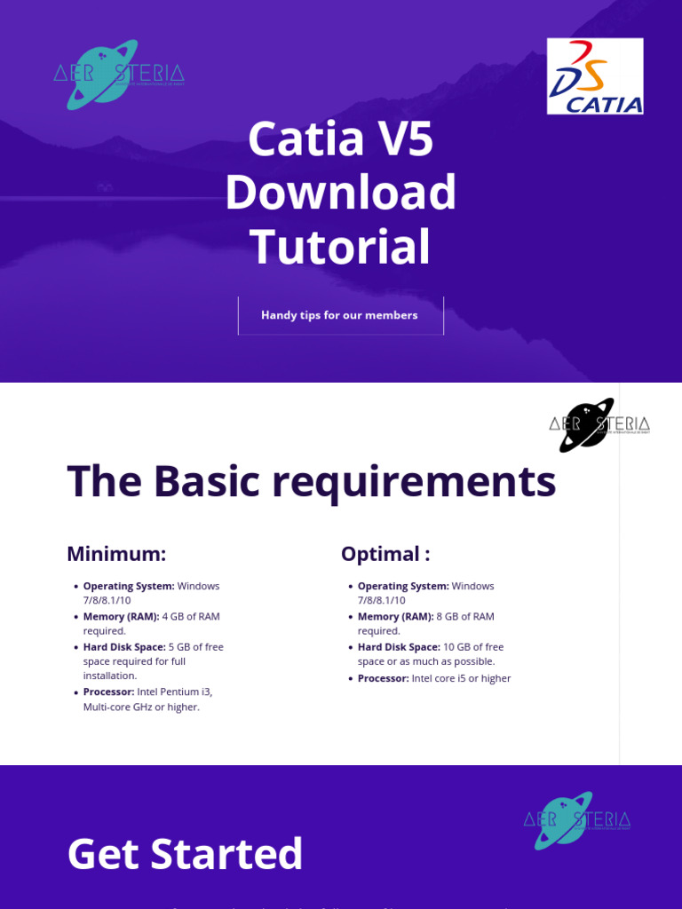 Catia V5 Download Tutorial | PDF