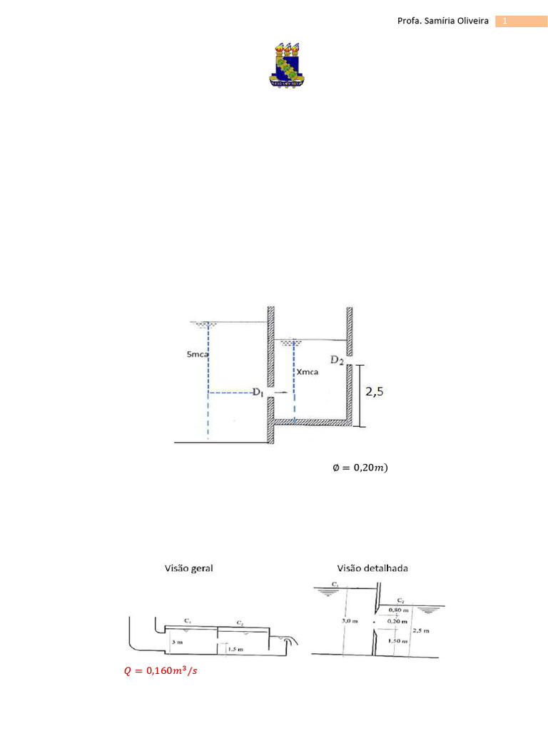 Lista de Exercício 05--Orificios | PDF