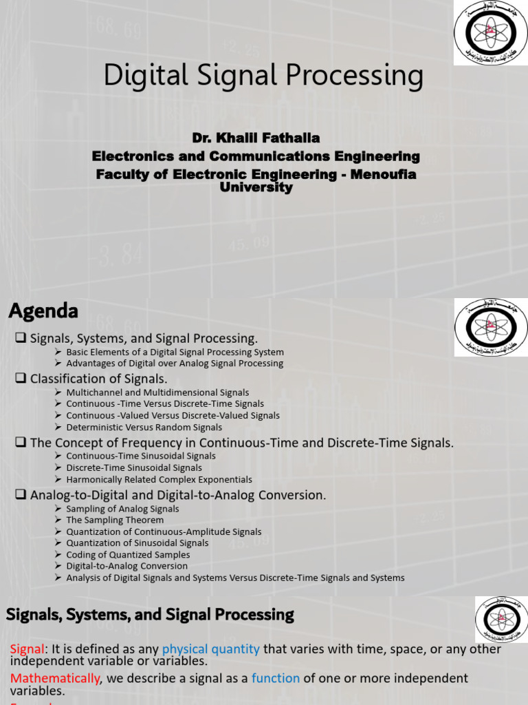 Digital Signal Processing Overview | PDF | Discrete Time And Continuous ...