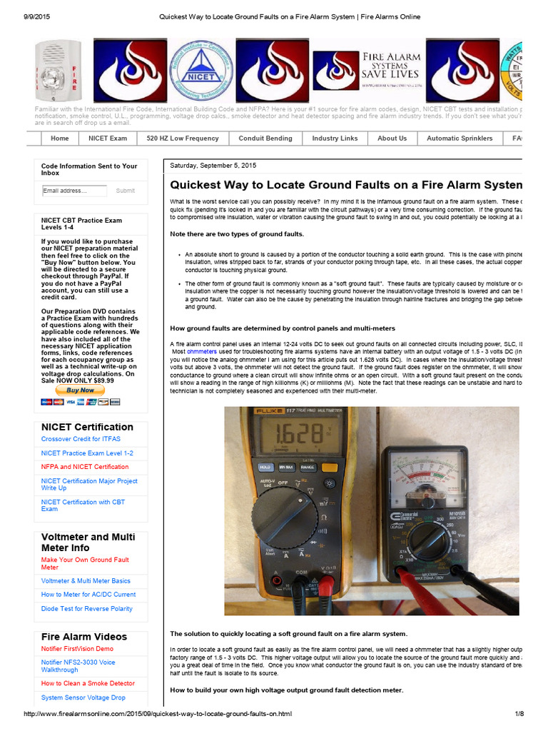 Quickest Way To Locate Ground Faults On A Fire Alarm System - Fire ...