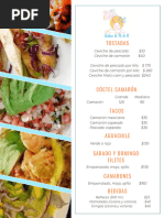 Menu Ecuaviche | PDF | Mariscos | Mariscos