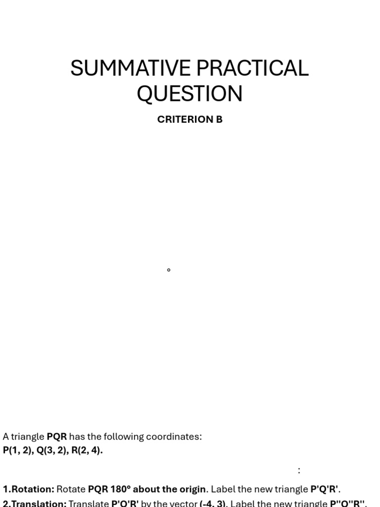 Criterion B Sample Question | PDF | Shape | Rectangle