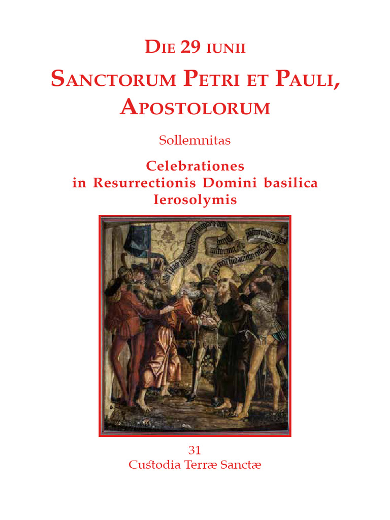 31. Sanctorum Petri et Pauli, Apostolorum - 29 iunii | PDF