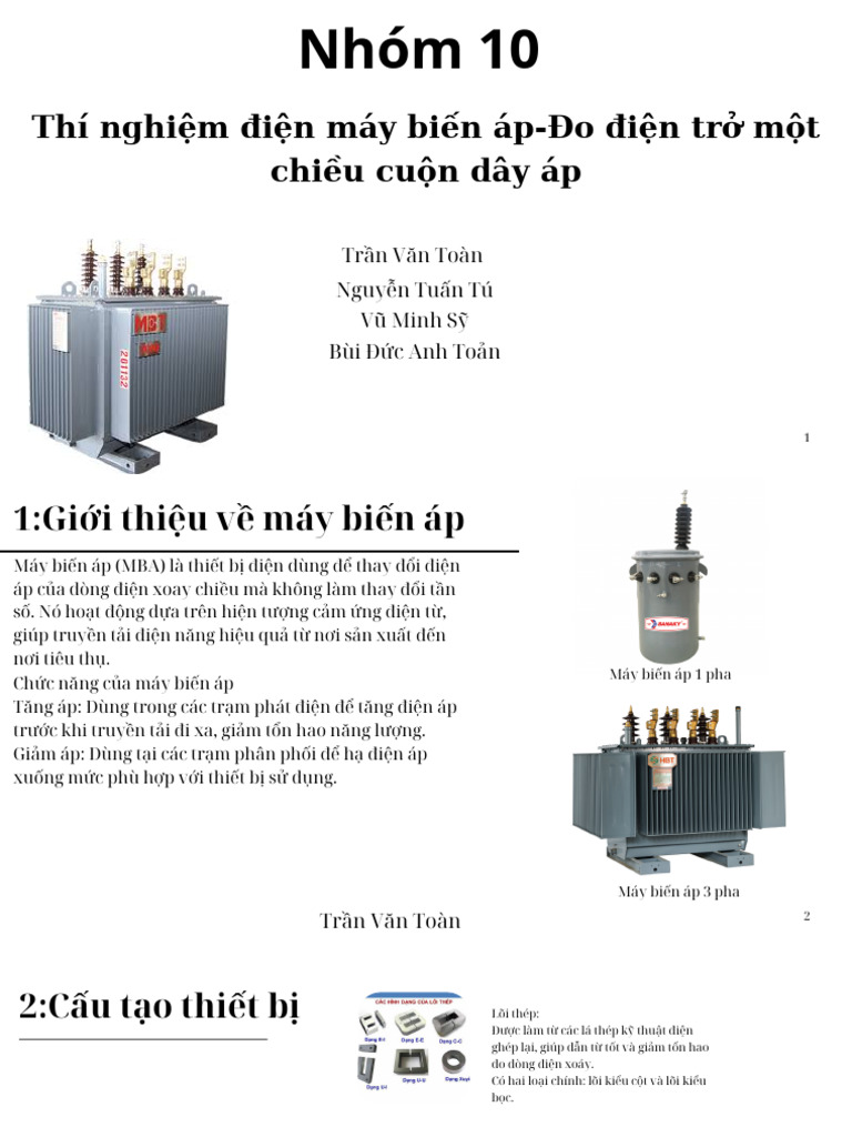 nhóm-10-thí-nghiệm-máy-biến-áp-đo-điện-trở-quận-dây-áp | PDF