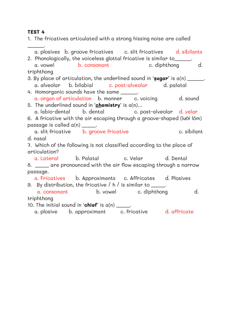 Phono TEST 4ss | PDF