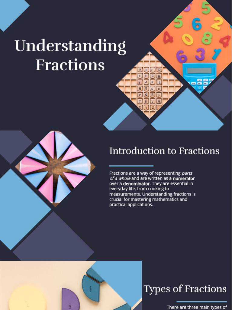 Mathematics Projects About Fractions | PDF
