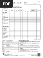 Adult Immunization Record Template | PDF | Vaccines | Immunology