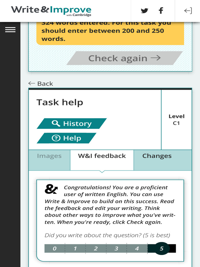 Write & Improve With Cambridge | PDF