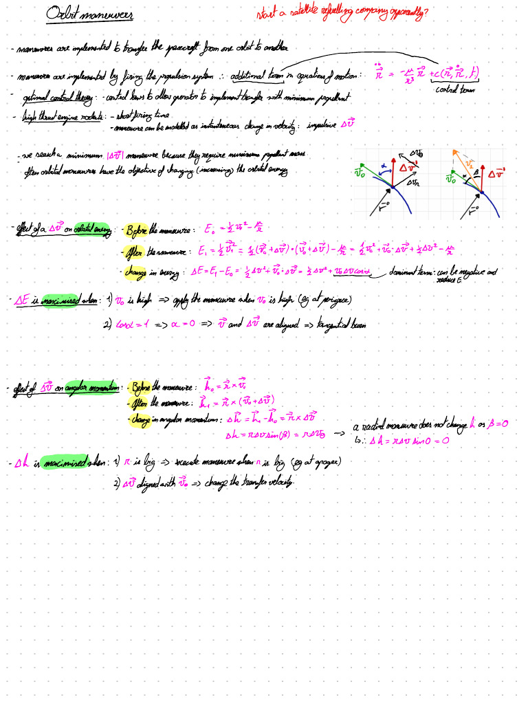 Introduction To Spacecraft Dynamics | PDF