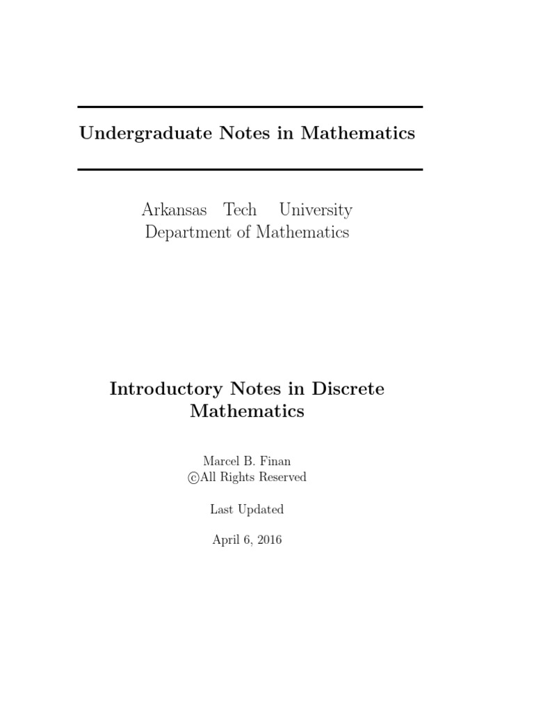 Discrete Mathematics | PDF | If And Only If | Proposition