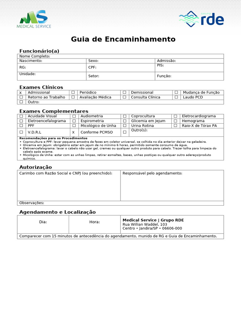 Medical Service_Guia de Encaminhamento - 2021 | PDF | Especialidades médicas | Medicina Clínica