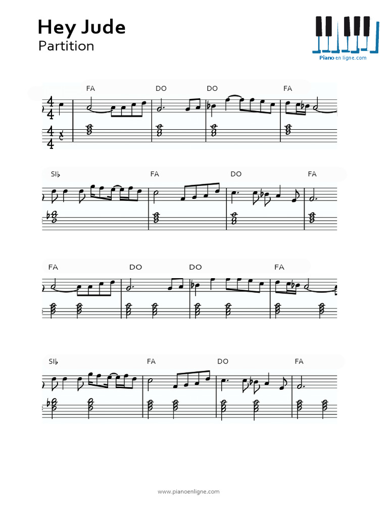 Partition HEY JUDE | PDF