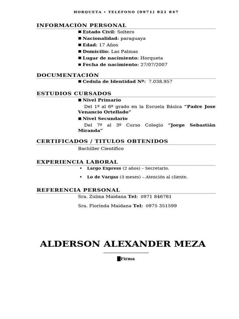 Alderson Alexander Meza | PDF